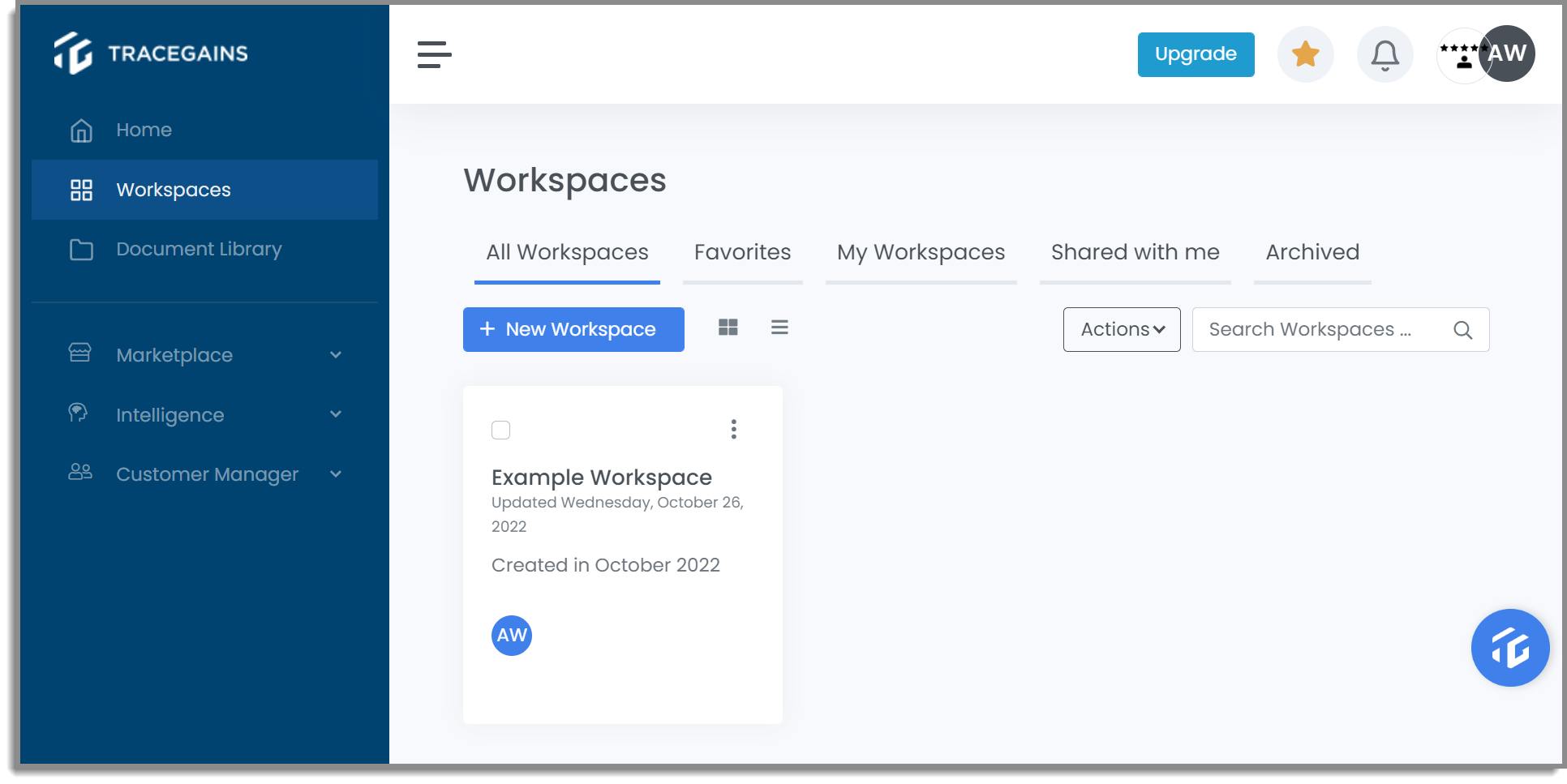 Workspaces Use Cases – TraceGains Gather® Help Center