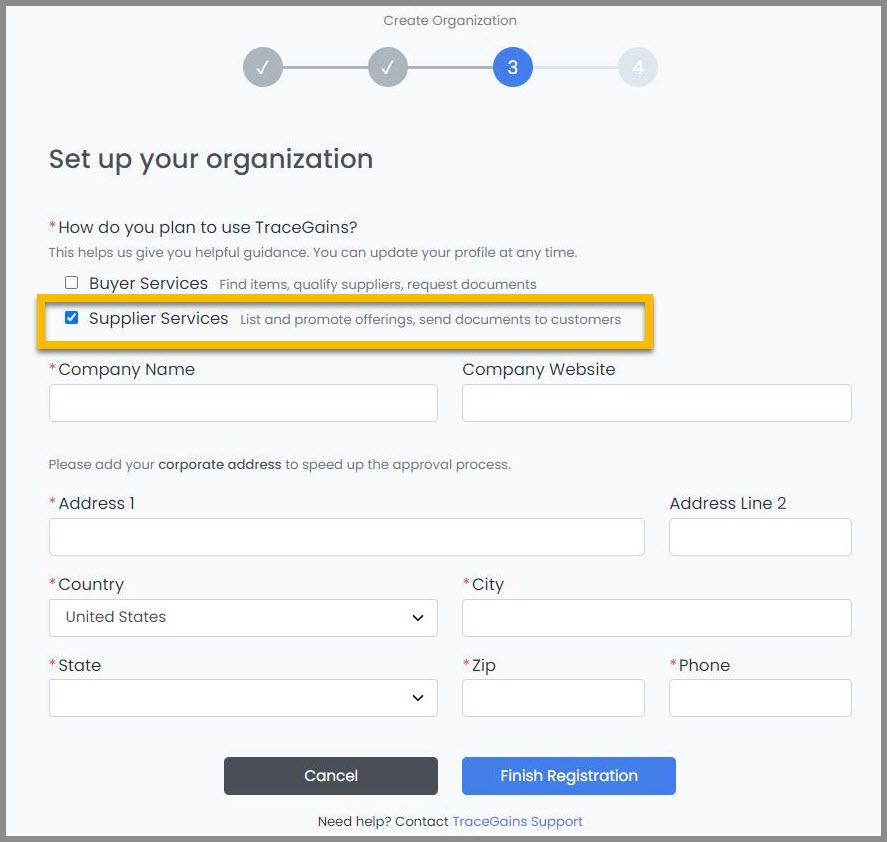 Create or Join a Supplier Group – TraceGains Gather® Help Center