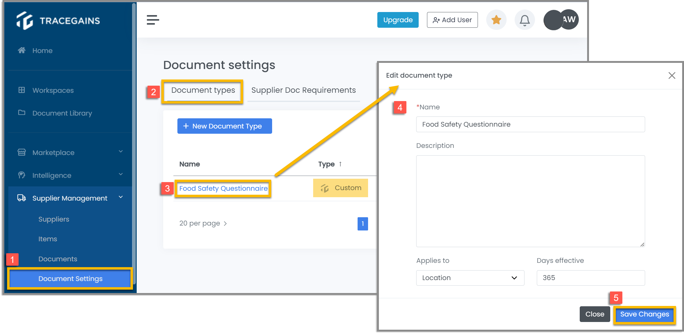 Add and Manage Document Types in Supplier Management Pro – TraceGains Gather® Help Center