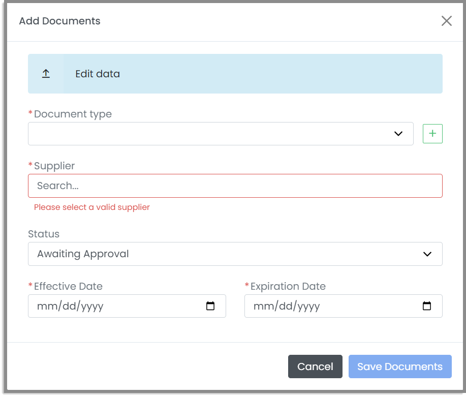 Manage Received Documents – TraceGains Gather® Help Center