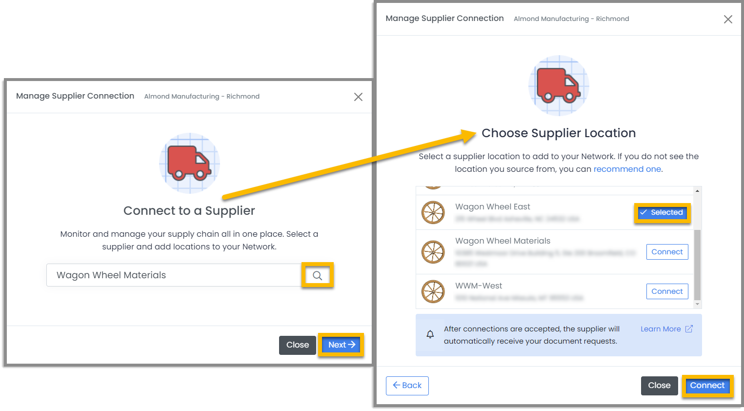 Make Connections in Supplier Management Pro – TraceGains Gather® Help ...