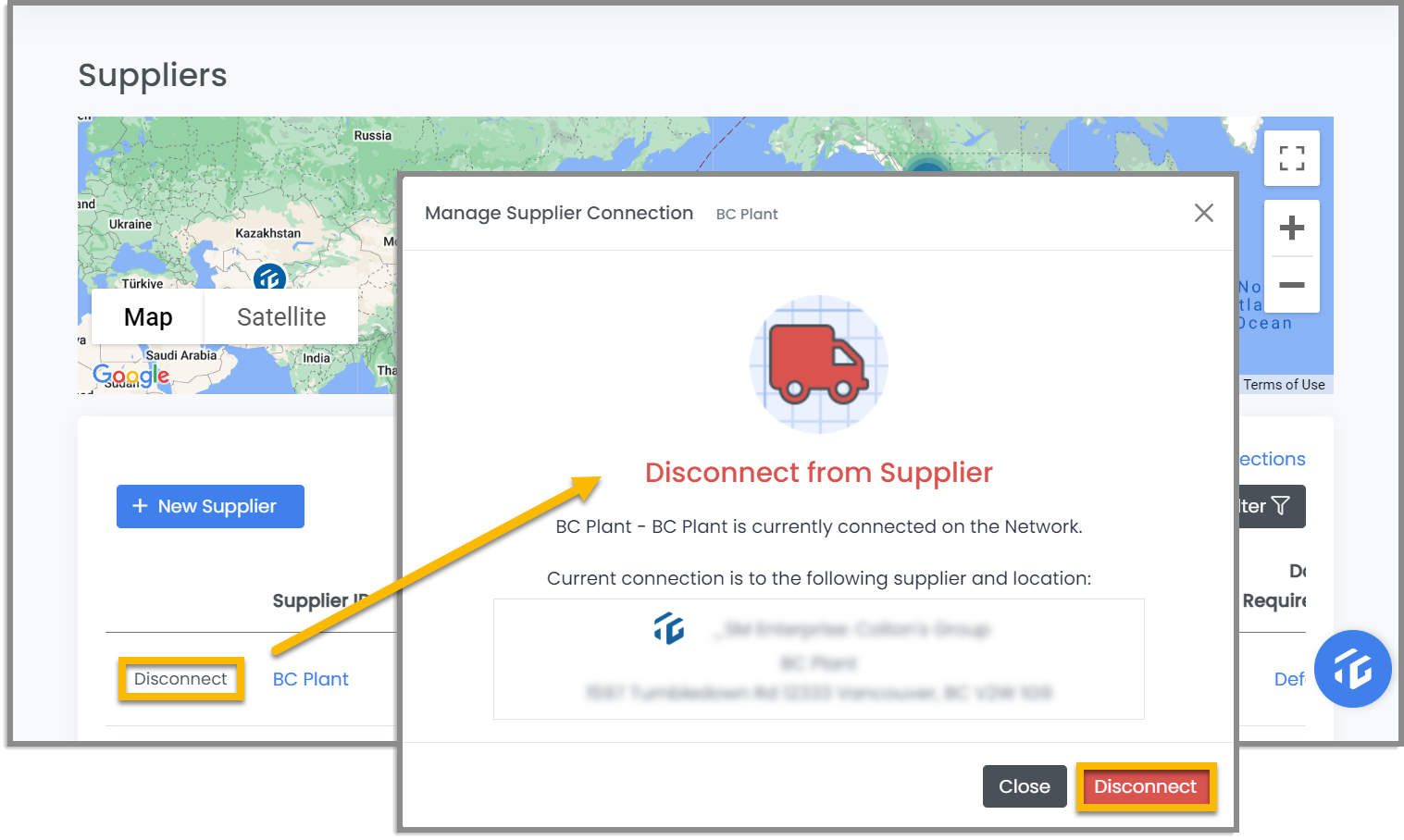 Make Connections in Supplier Management Pro – TraceGains Gather® Help Center