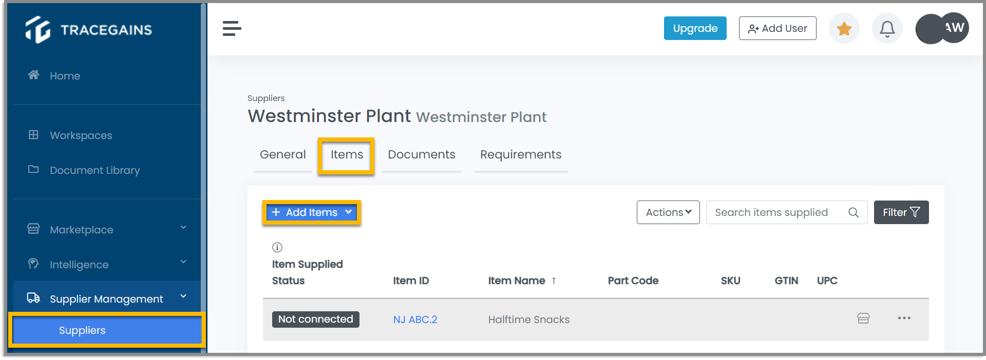 Add Suppliers in Supplier Management Pro – TraceGains Gather® Help Center