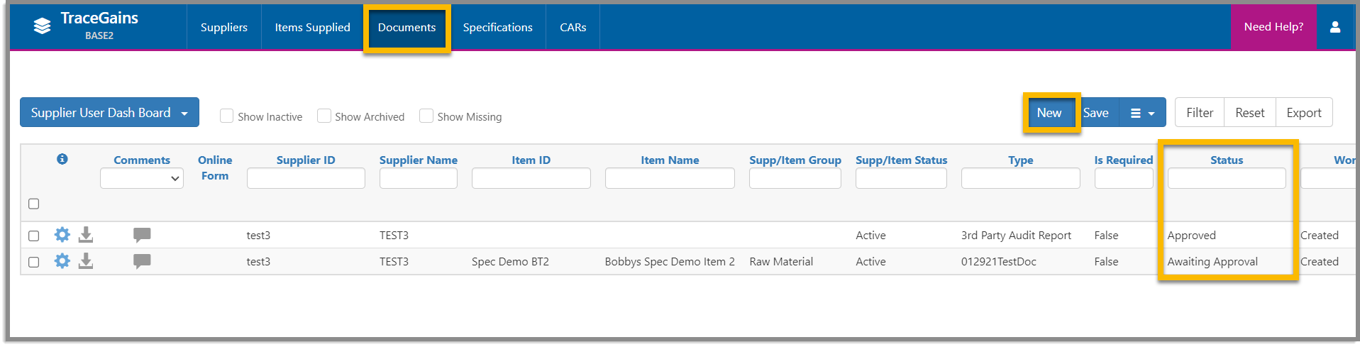 Access Customer Sites – TraceGains Gather® Help Center