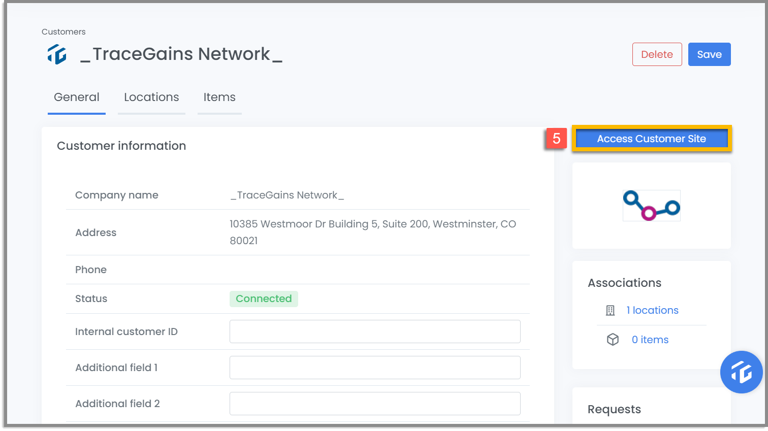 Access Customer Sites – TraceGains Gather® Help Center