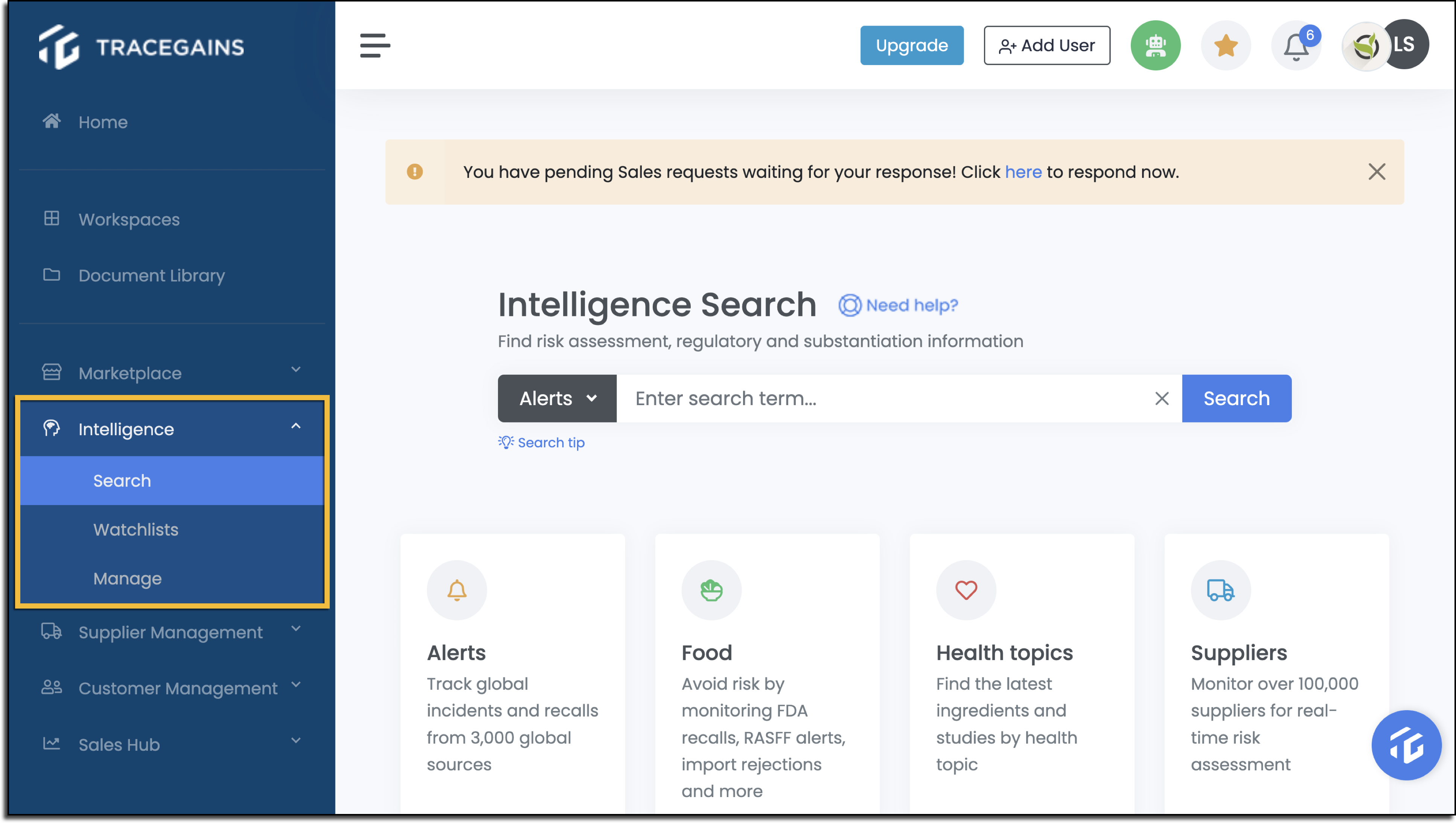 Horizon Scanning Global – TraceGains Gather® Help Center