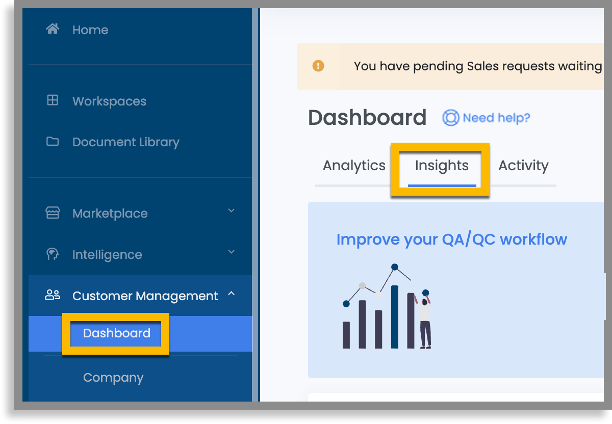 Customer Management Insights – TraceGains Gather® Help Center