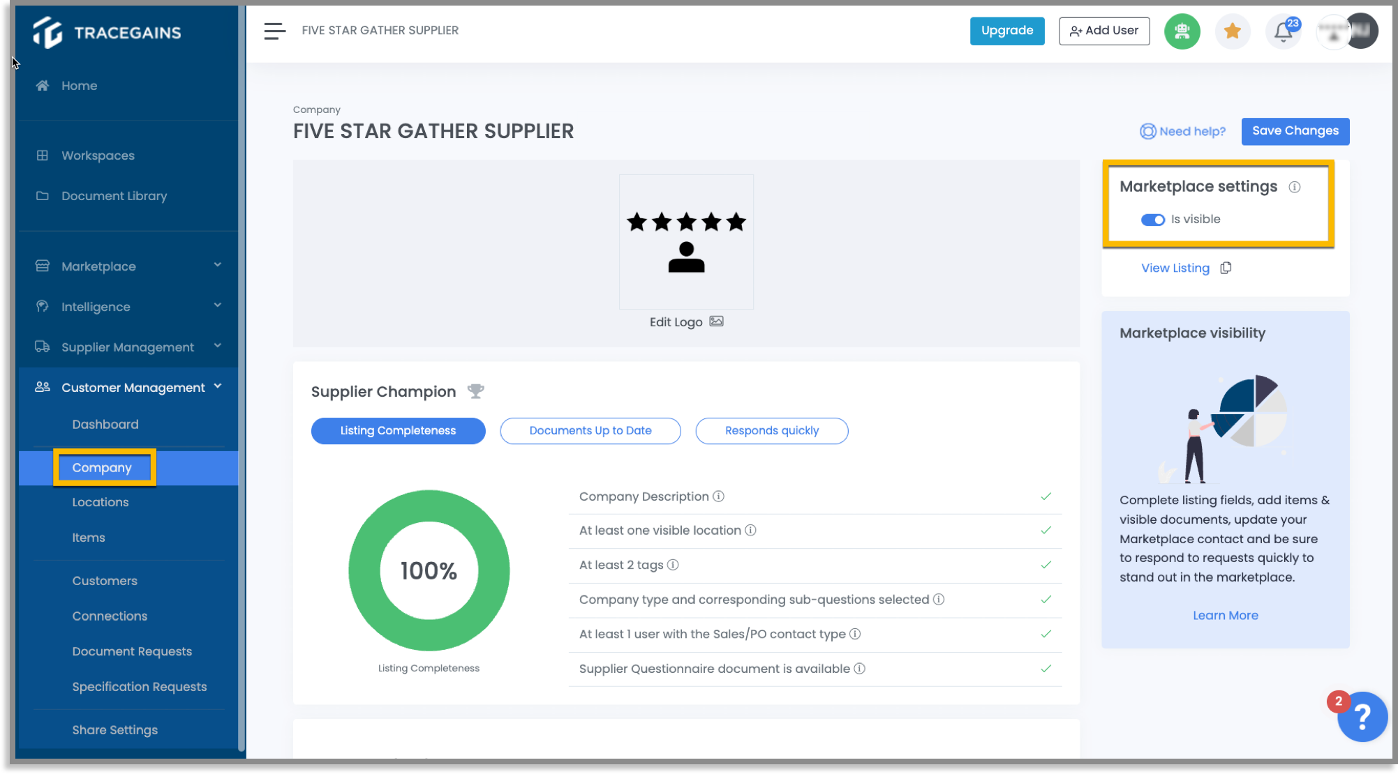 Visibility & Privacy Overview – TraceGains Gather® Help Center