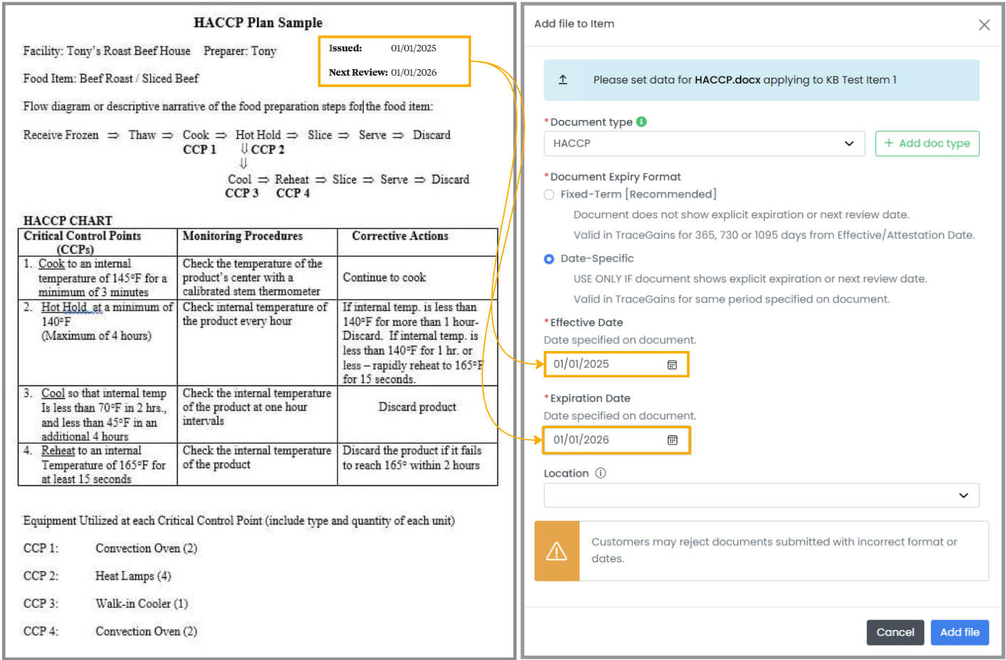 Understanding TraceGains Expiry Definitions – TraceGains Gather® Help ...