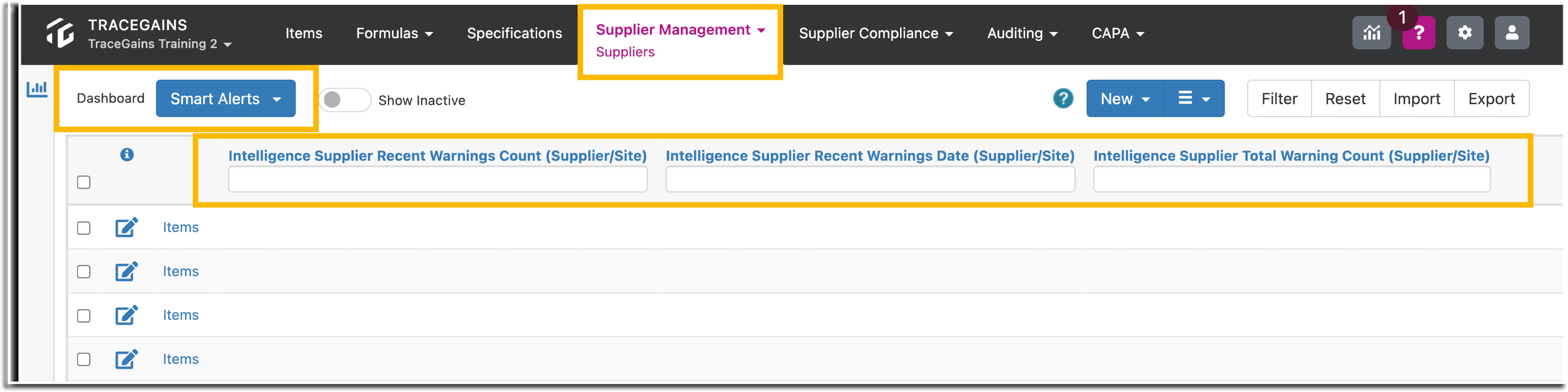 Horizon Scanning Global Dashboards – TraceGains Gather® Help Center