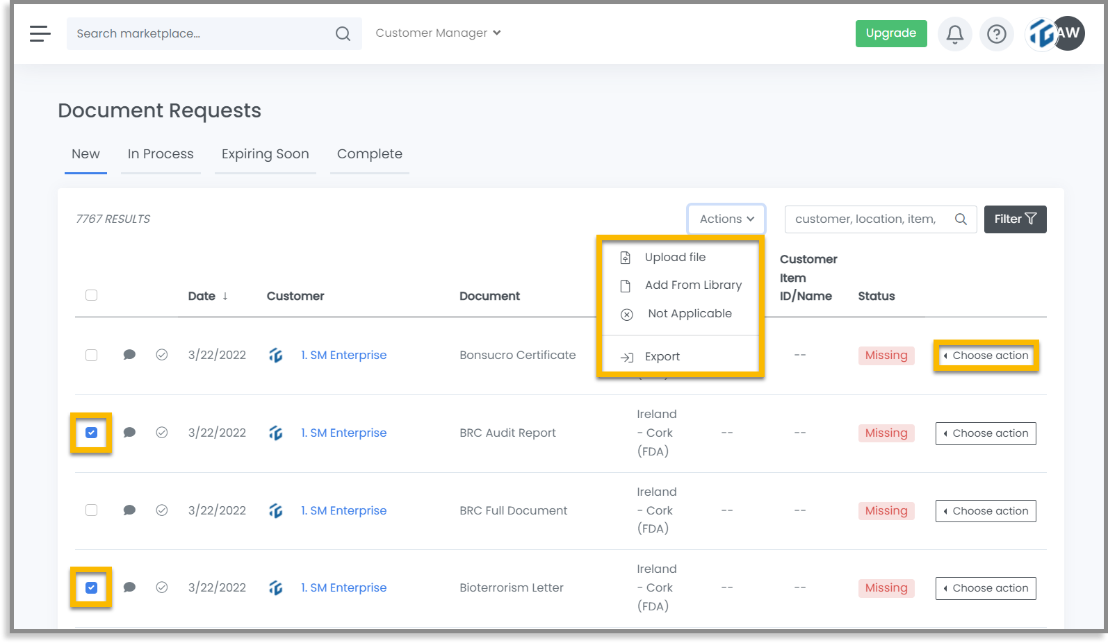 Document Requests – Gather Help Center