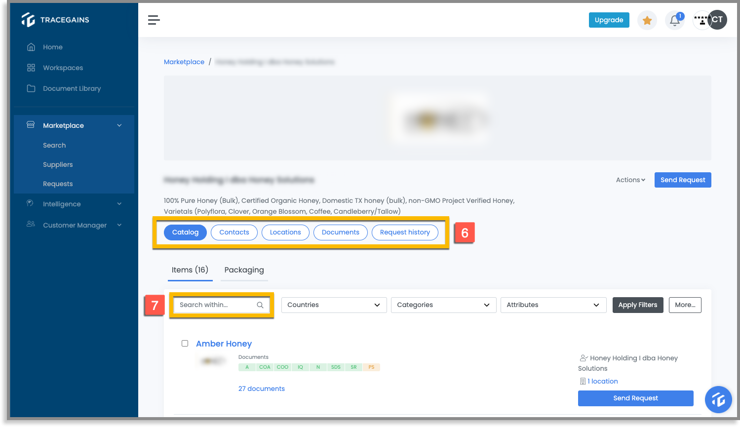 Search and Discover on the Marketplace – TraceGains Gather® Help Center